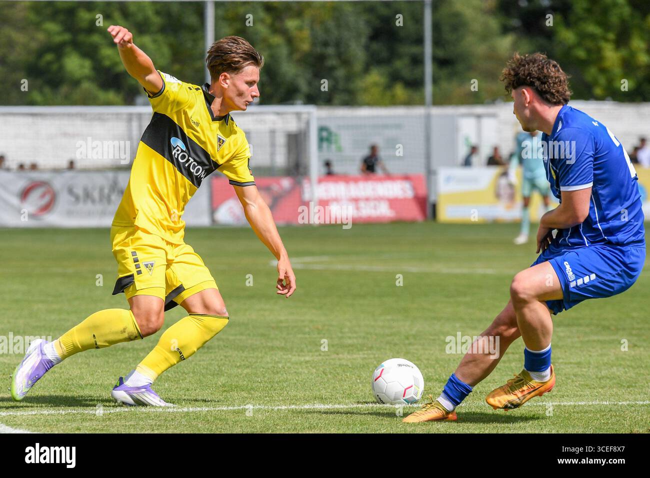 Matti Wagner (Alemannia Aachen, 3), Aktion, Action, Spielszene, 17.08. ...