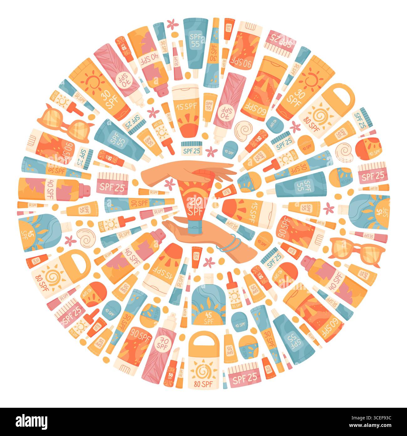 Skincare product template sunscreen Stock Vector Images - Alamy