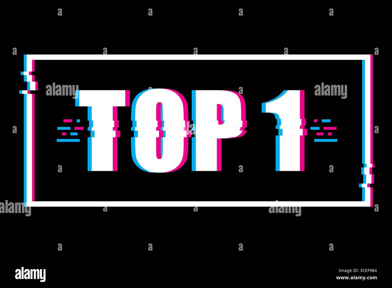 Glitch frame on dark Stock Vector Images - Alamy