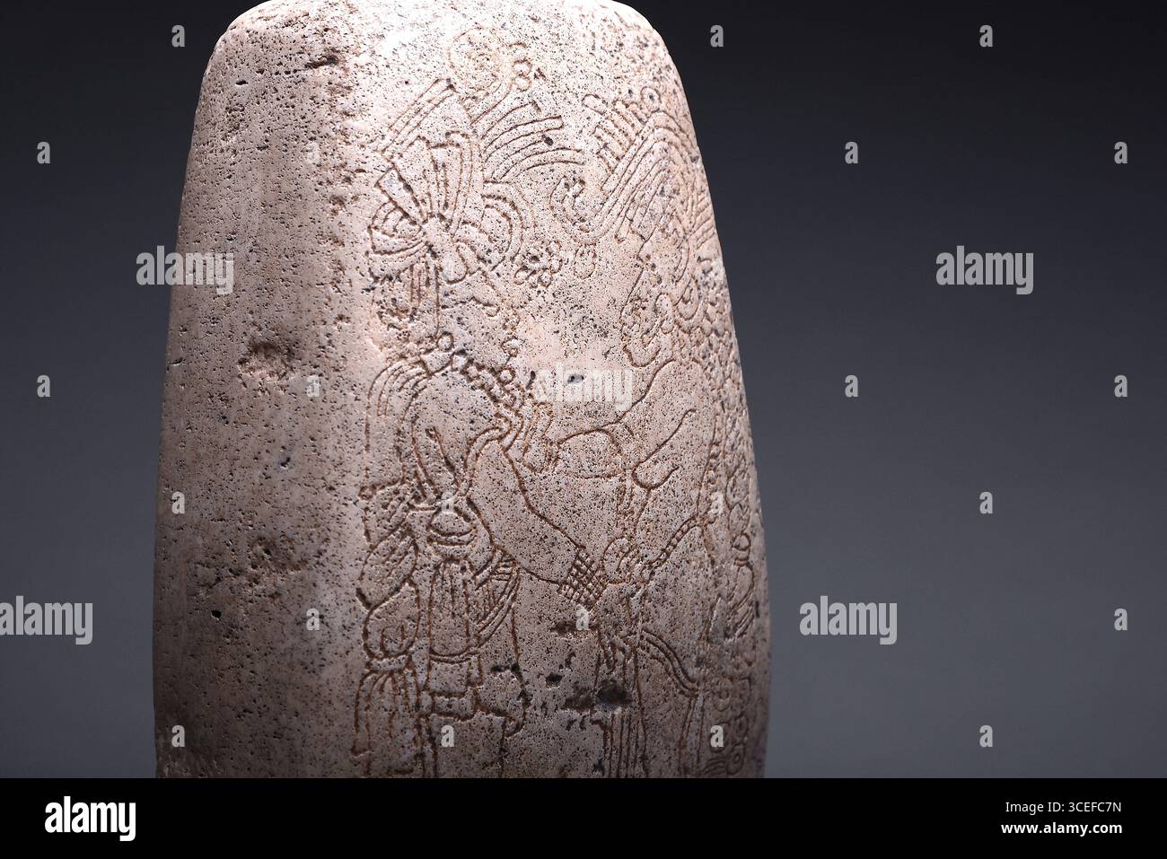 Ancient Pre-Columbian Art: Mayan Stone Dedicatory Plaque with ...