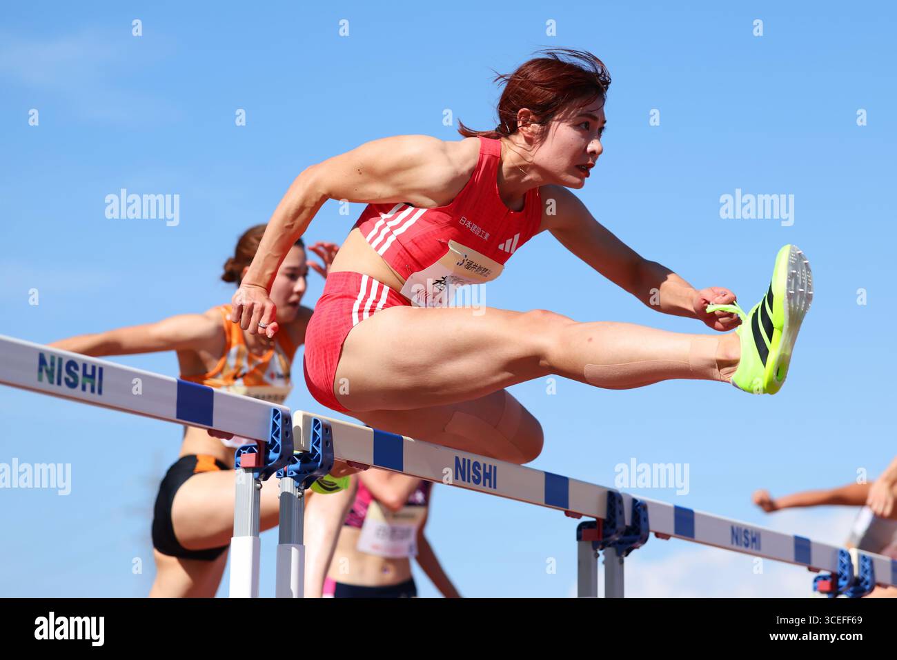 Fukui, Japan. 16th Aug, 2025. Mako Fukube Athletics : Athlete Night Games in FUKUI -FUKUI 9 ...