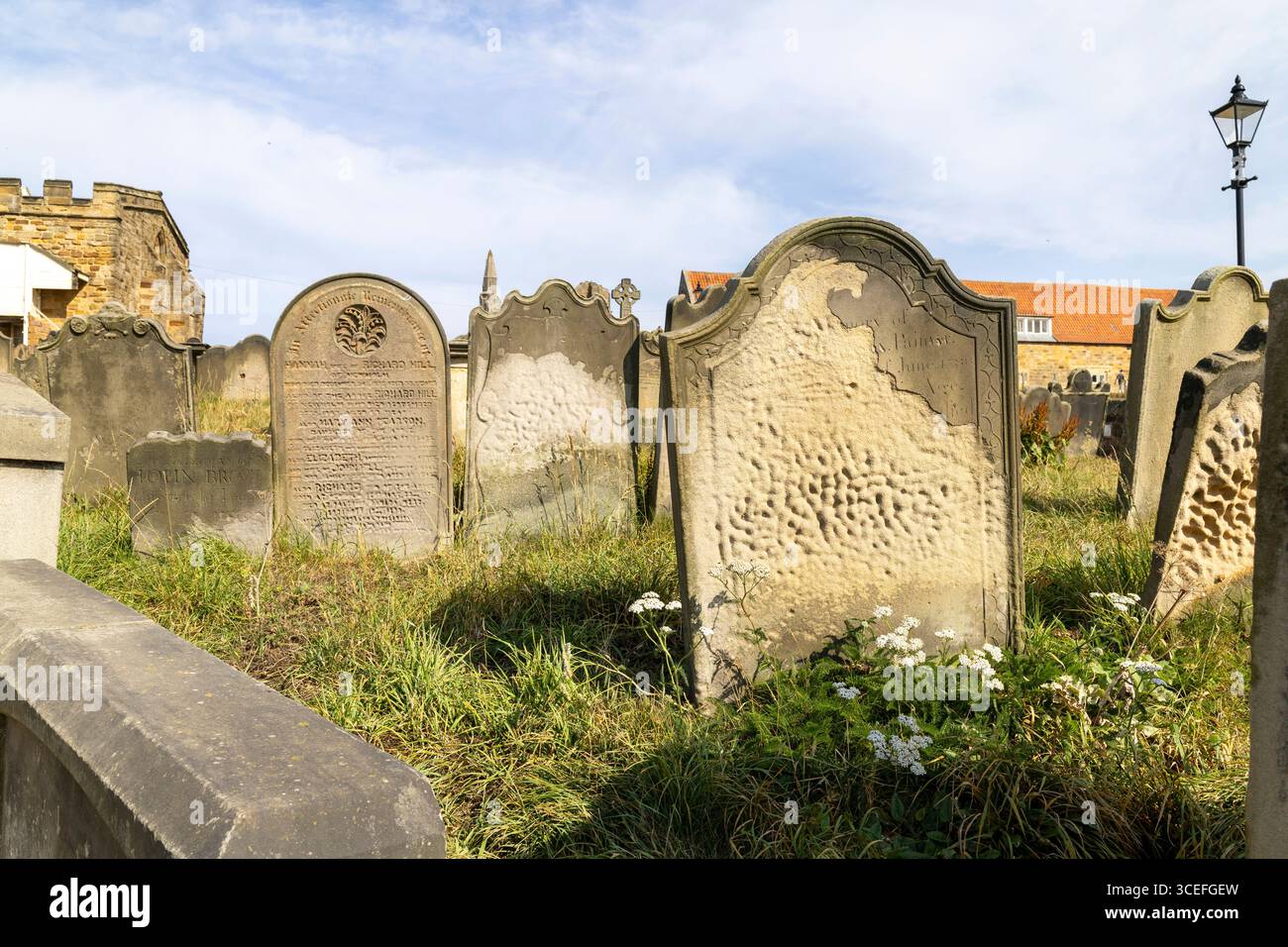 Graveyard of St Mary's Church Anglican parish at Whitby in North ...