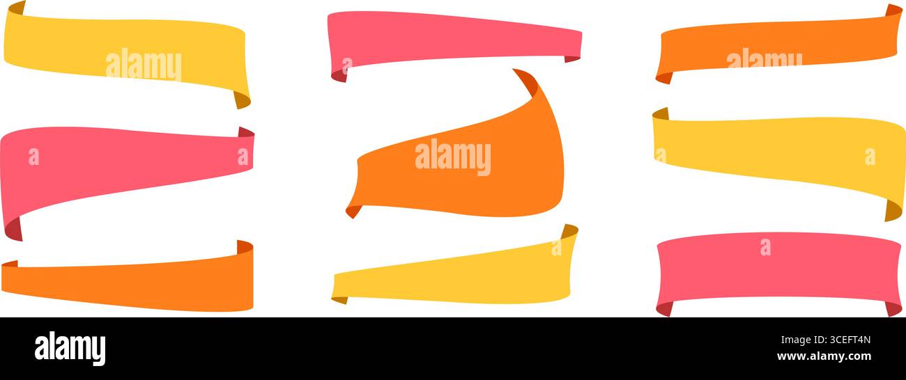 Scroll element pack Stock Vector Images - Alamy