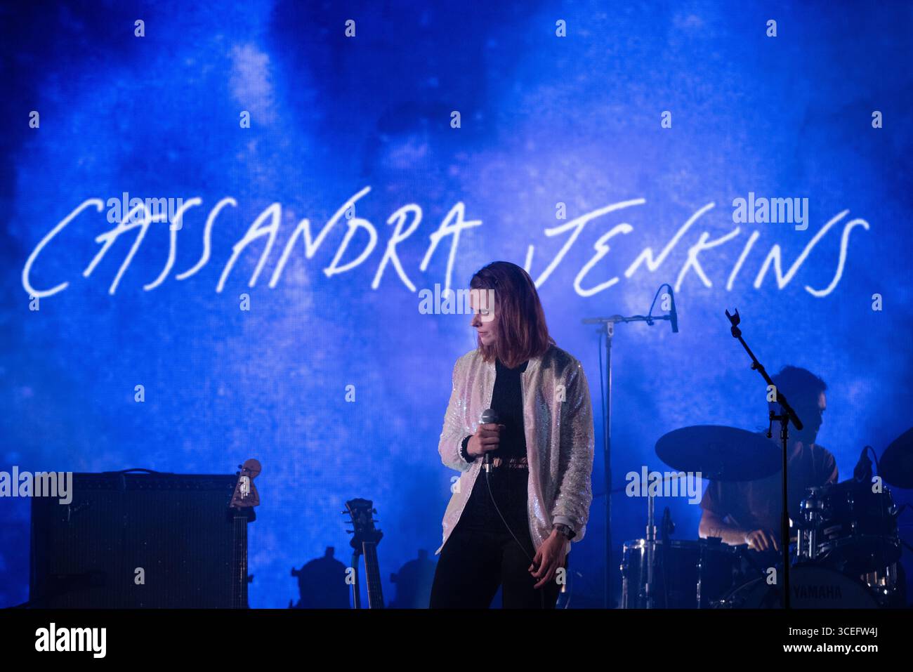 Brecon, Wales, UK, 17th August 2025. Singer songwriter Cassandra ...