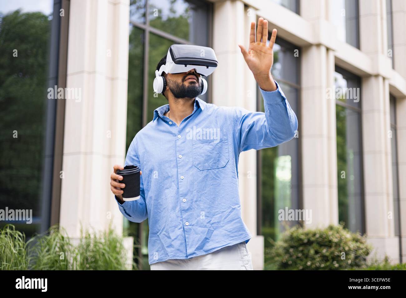 3d man walking in virtual hi-res stock photography and images - Alamy