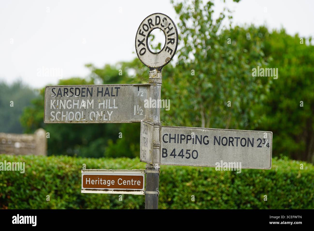 Historic Road Sign in the Chipping Norton Region of Oxfordshire ...