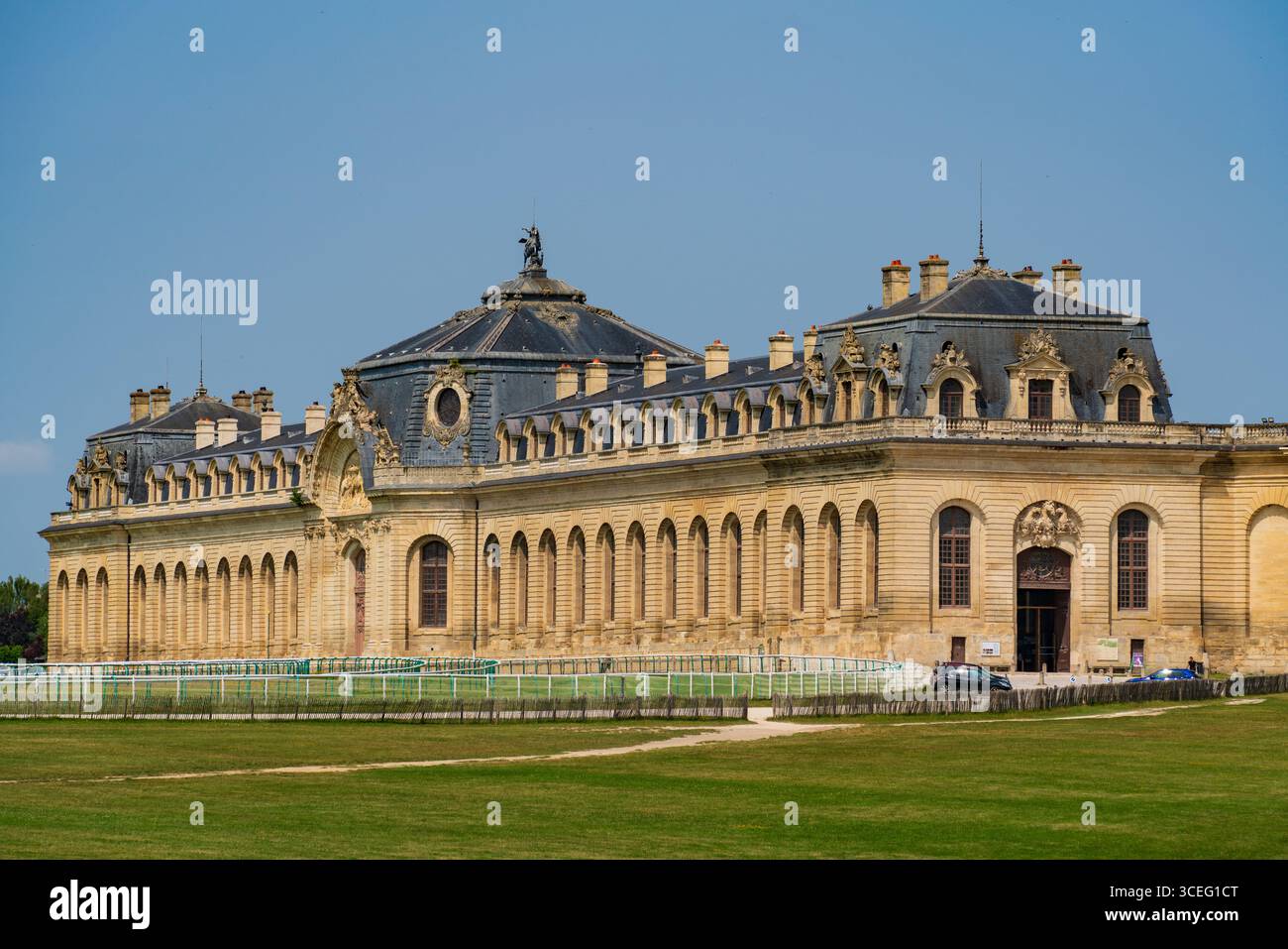 Chateau de Chantilly, a historic castle in Chantilly, France Stock ...