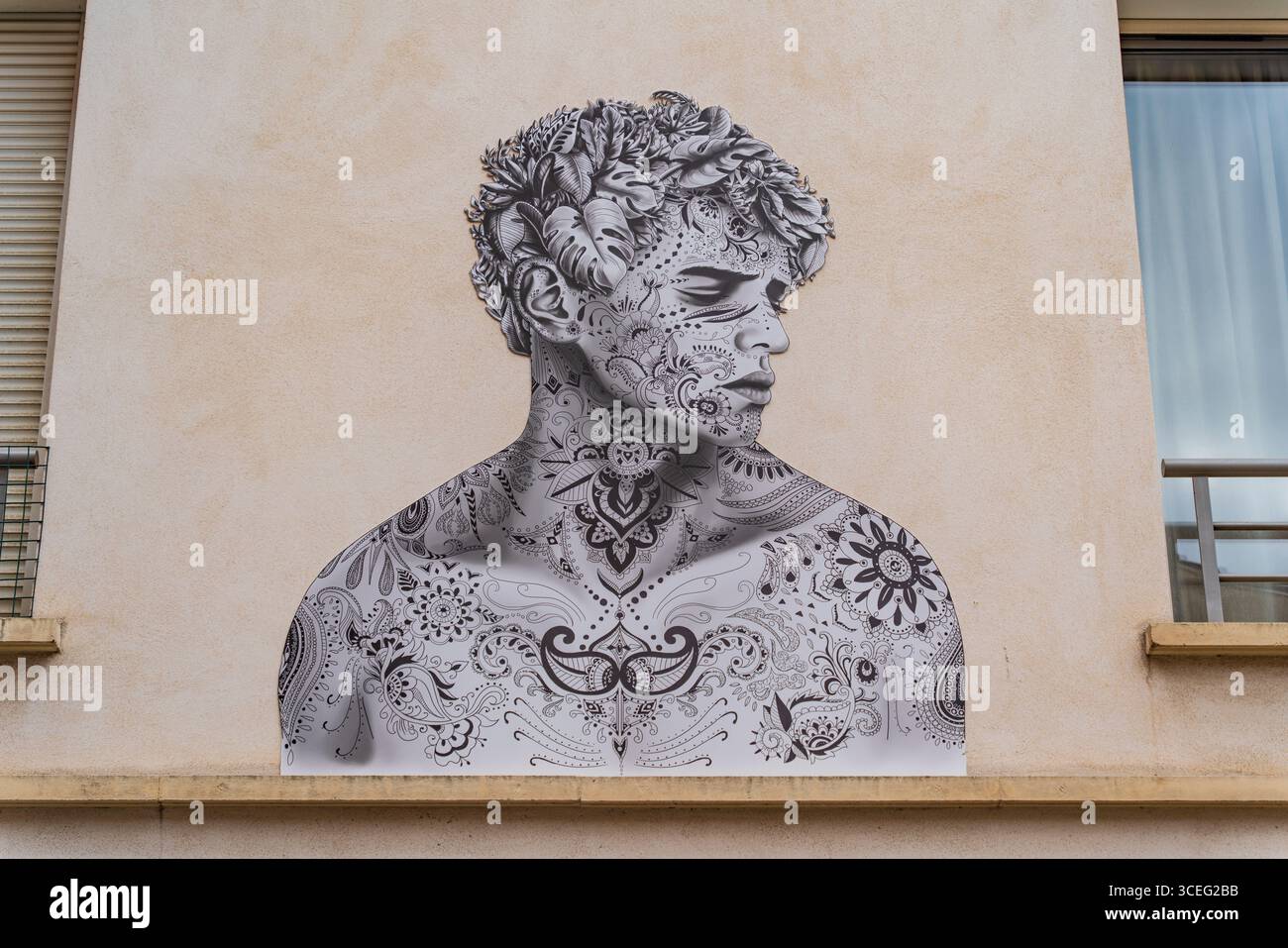 Street wall art in Paris, France Stock Photo - Alamy
