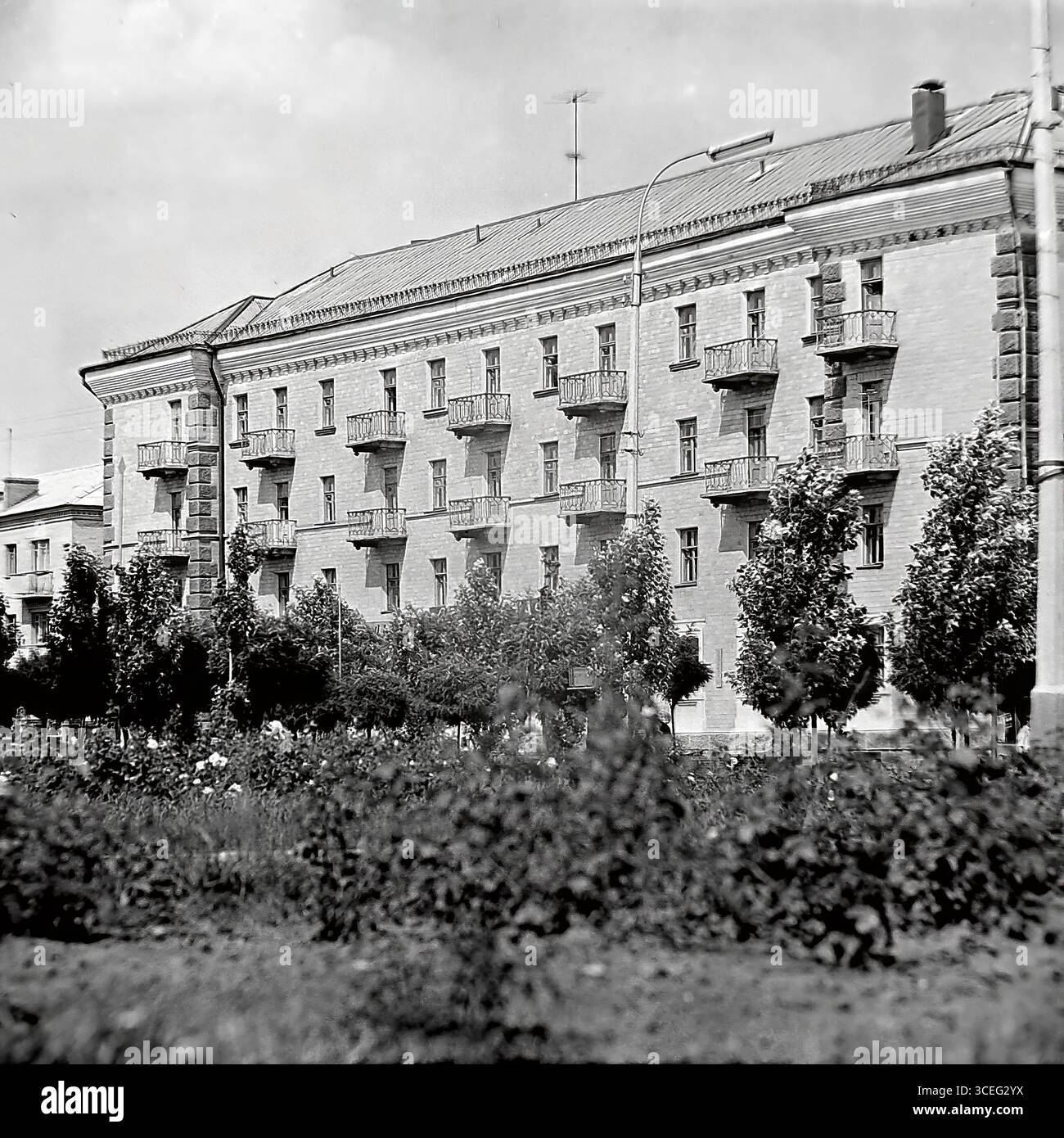 Archive photo of a monumental Stalinist Empire style apartment building ...
