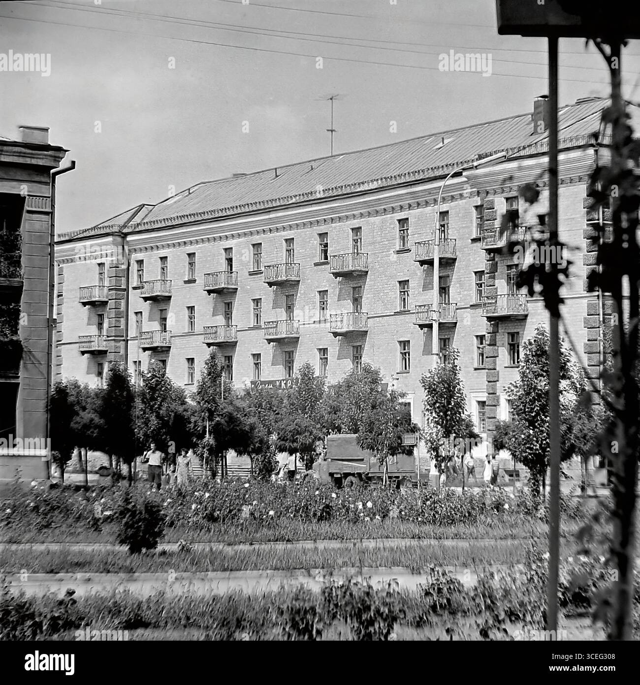 Archive photo of a monumental Stalinist Empire style apartment building ...