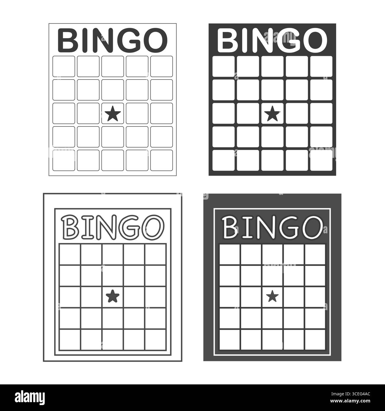 Bingo card blank lotto template, board game background grid, Vintage ...