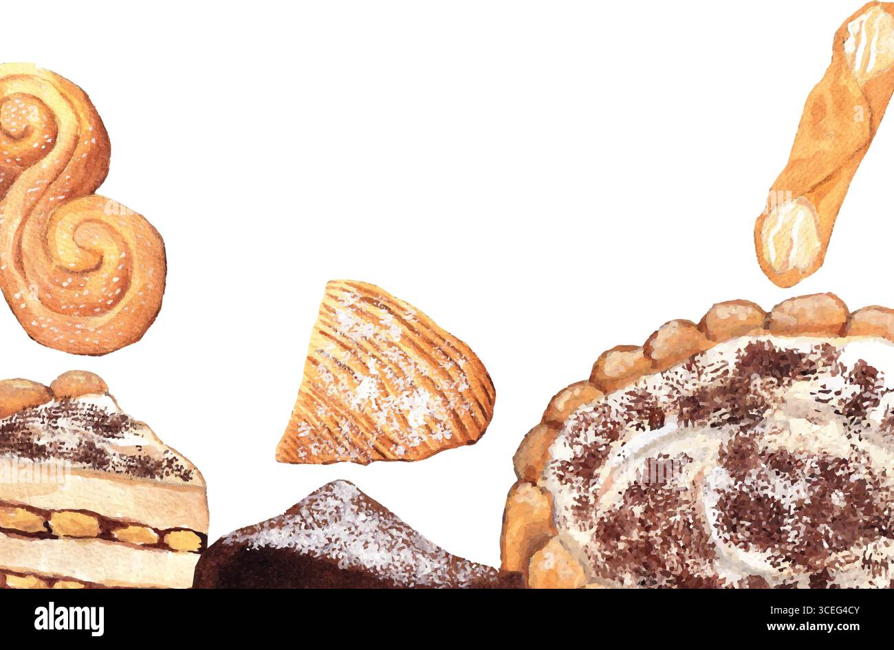 Rustic sweet treat Stock Vector Images - Alamy