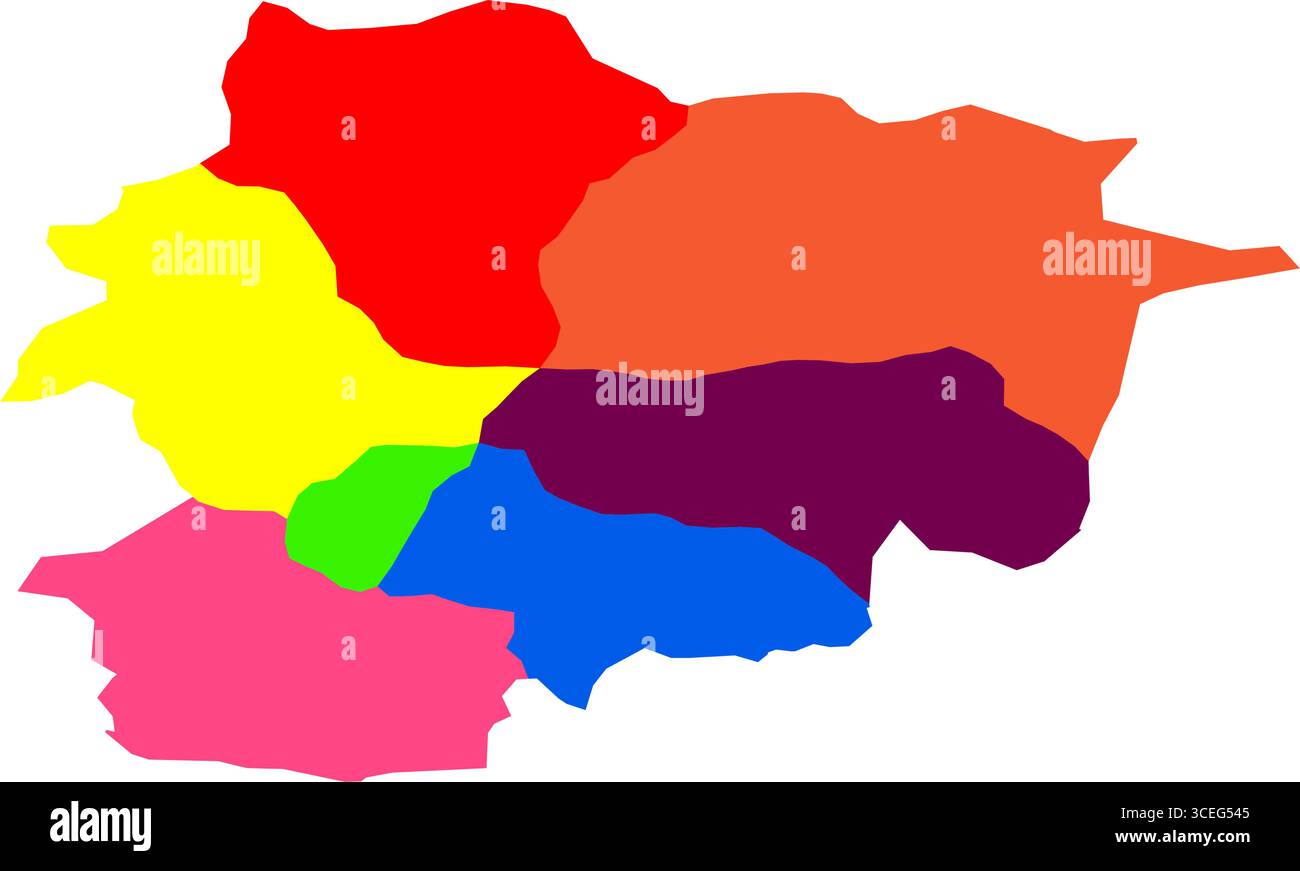 Modern andorra political map Stock Vector Images - Alamy