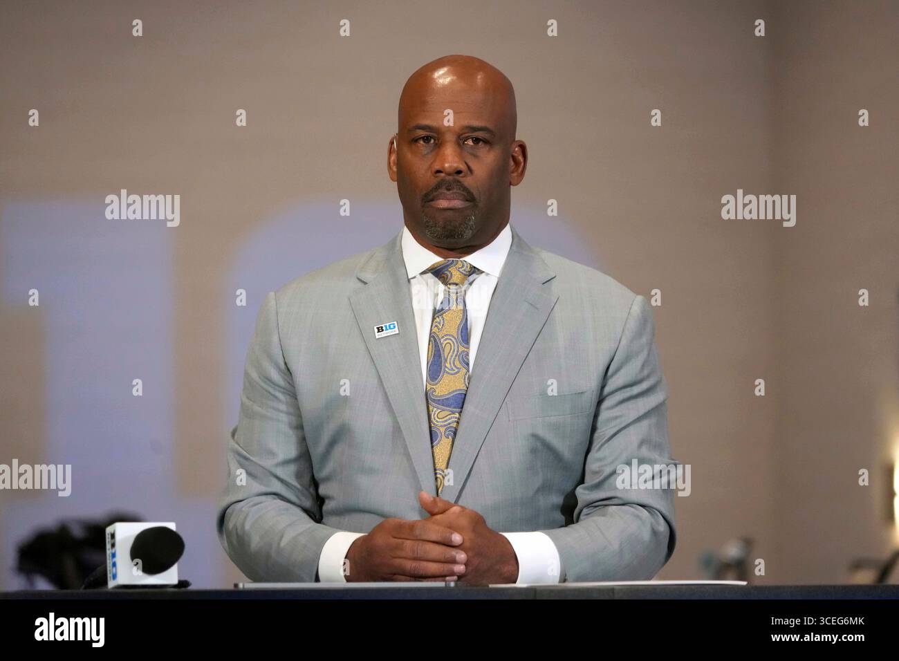 Big Ten Network analyst Howard Griffith during Big Ten Football Media ...