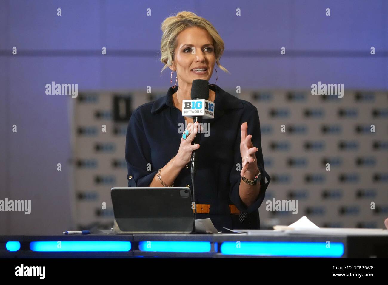 Big Ten Network broadcaster Ashley Adamson during Big Ten Football ...