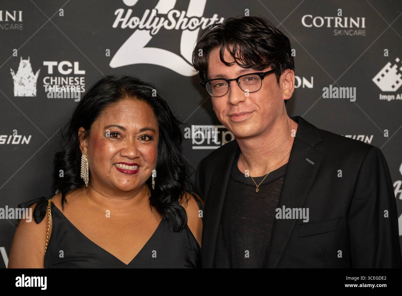Producer Blandina Vergara-Cruz, Editor / Producer Ryan Vergara attends 21st Hollyshorts Film ...