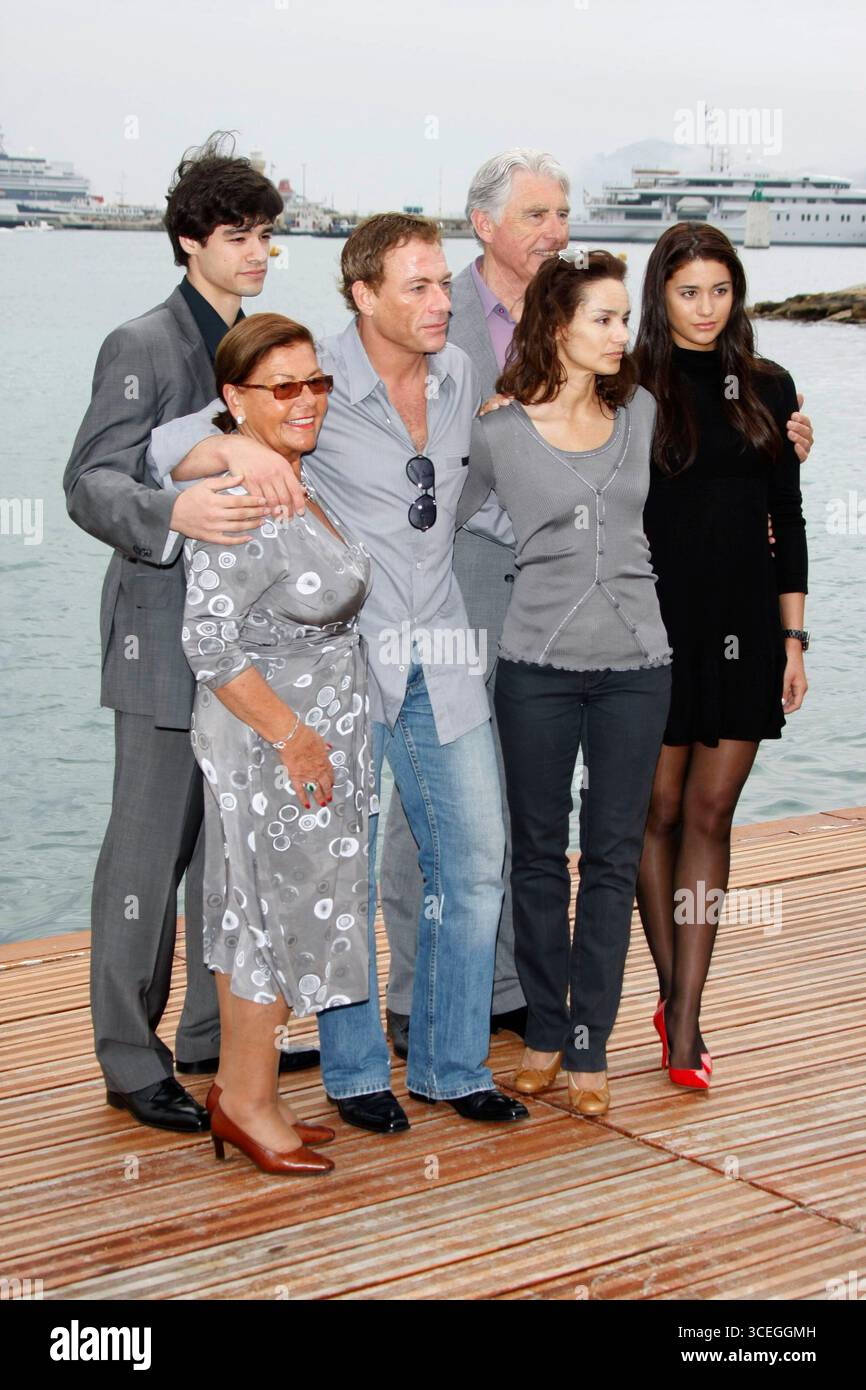 Jean Claude Van Damme with son Kristopher, mother Eliana Van Varenberg ...