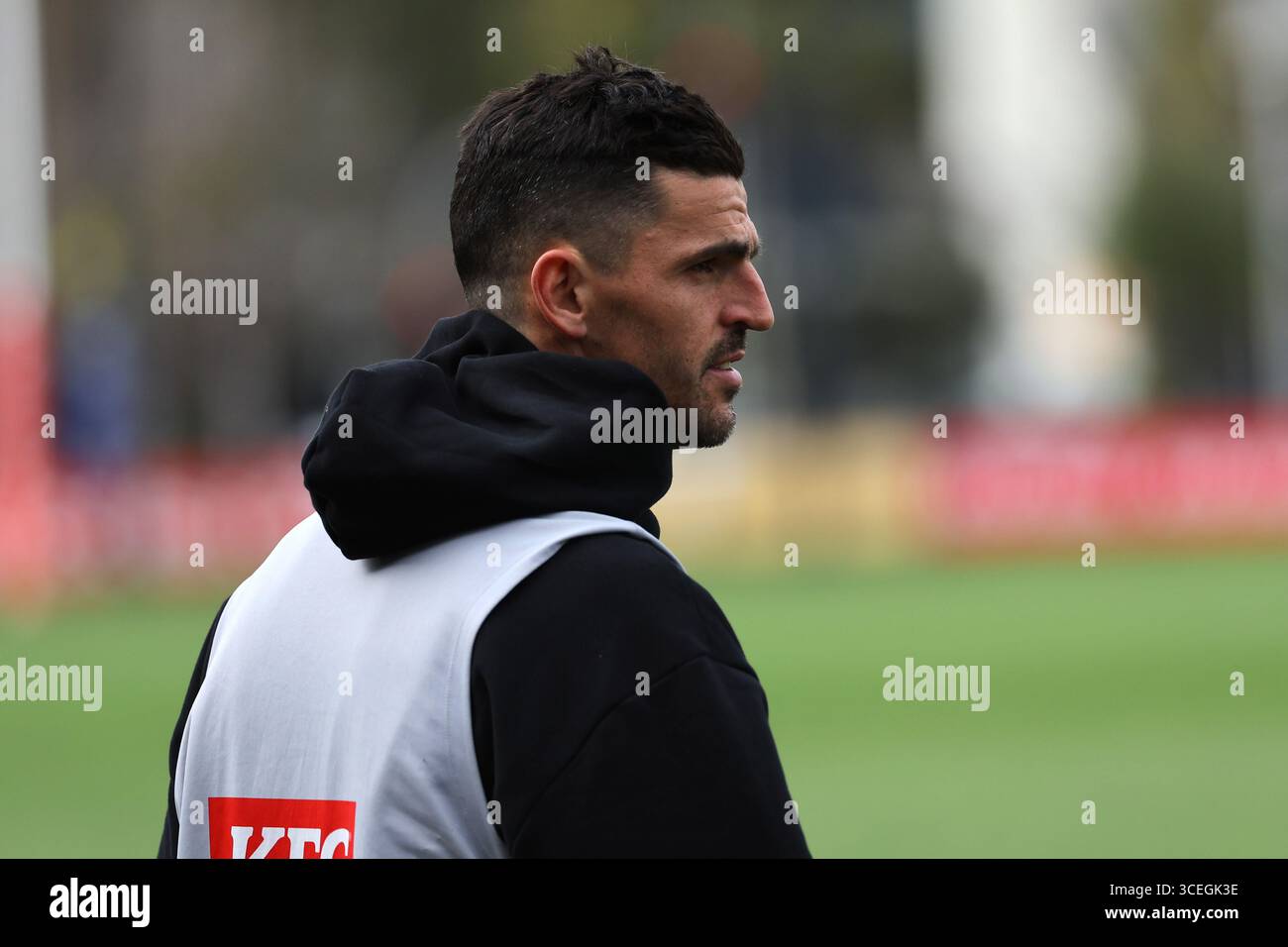 Brayden Maynard of Collingwood during a Collingwood Magpies training ...