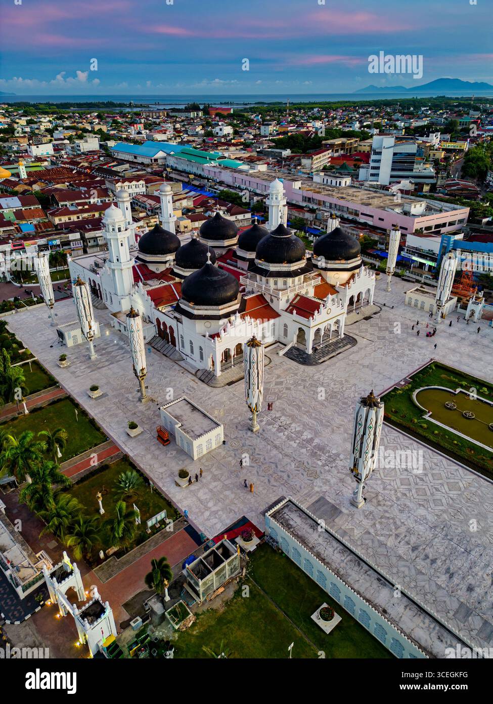 With its bright white walls and majestic black domes, the 130-year old ...