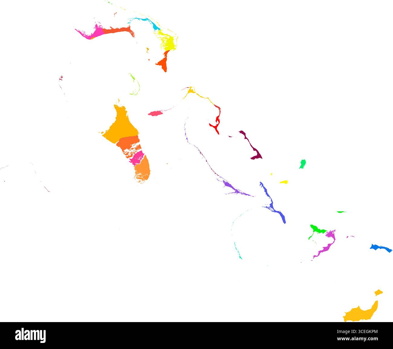 Bahamas shaded map Stock Vector Images - Alamy