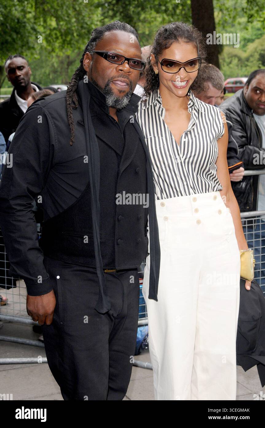 Jazzy B and guest at the Ivor Novello Awards held at Grosvenor House in ...