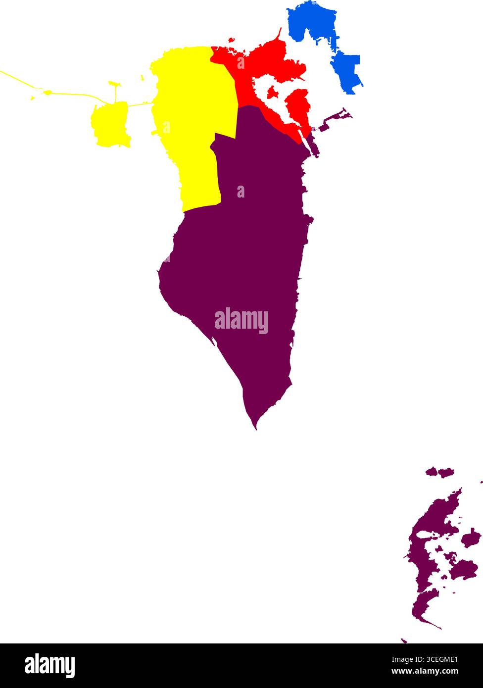 Bahrain map hi-res stock photography and images - Alamy