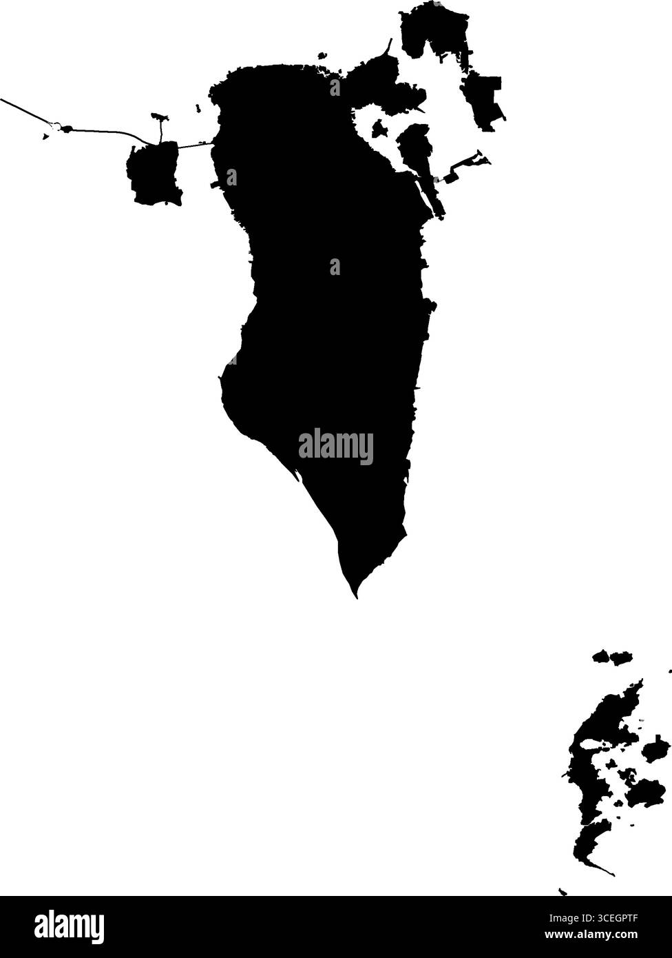 Bahrain map hi-res stock photography and images - Alamy