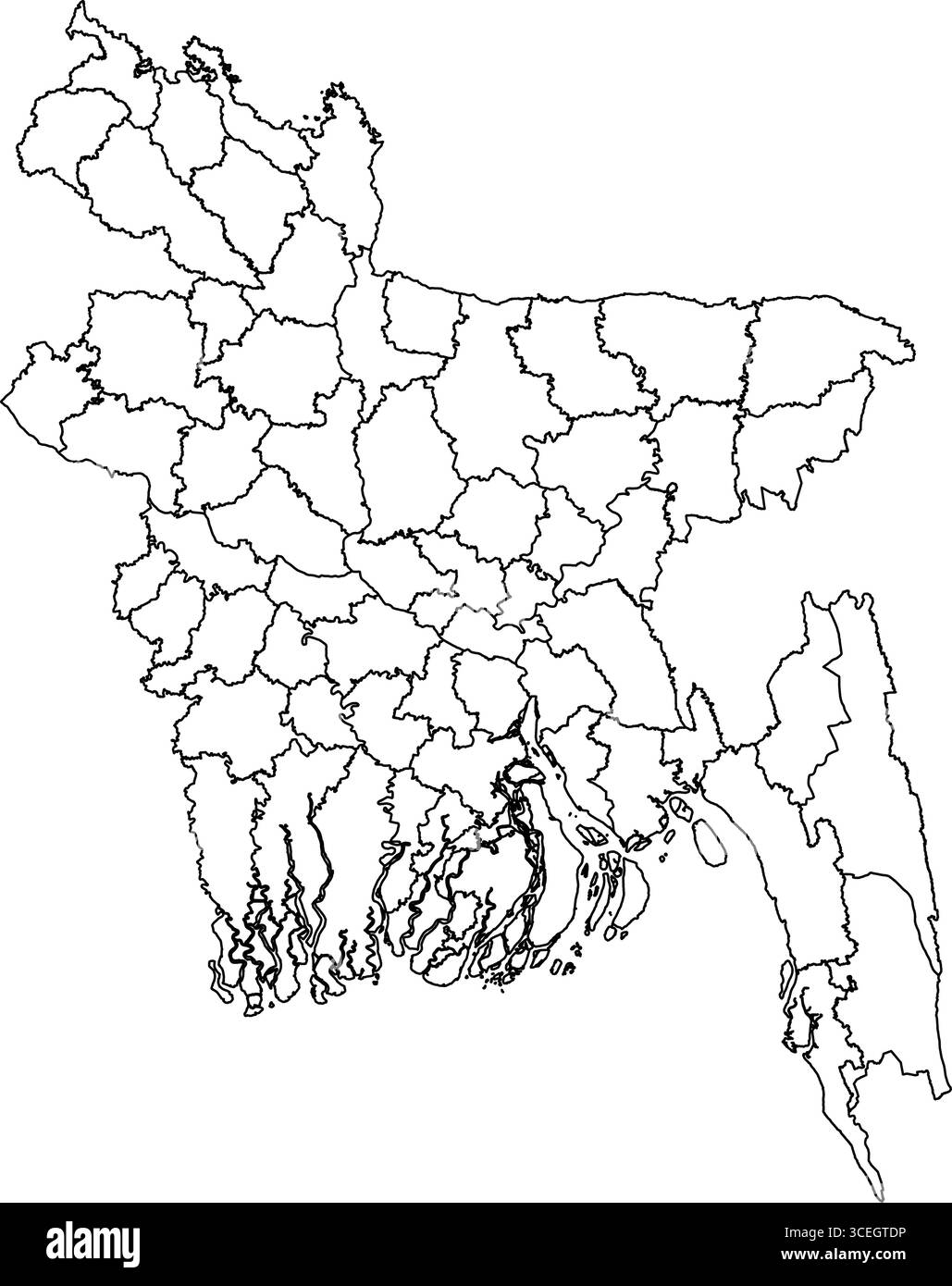 Modern map wall artwork Black and White Stock Photos & Images - Alamy