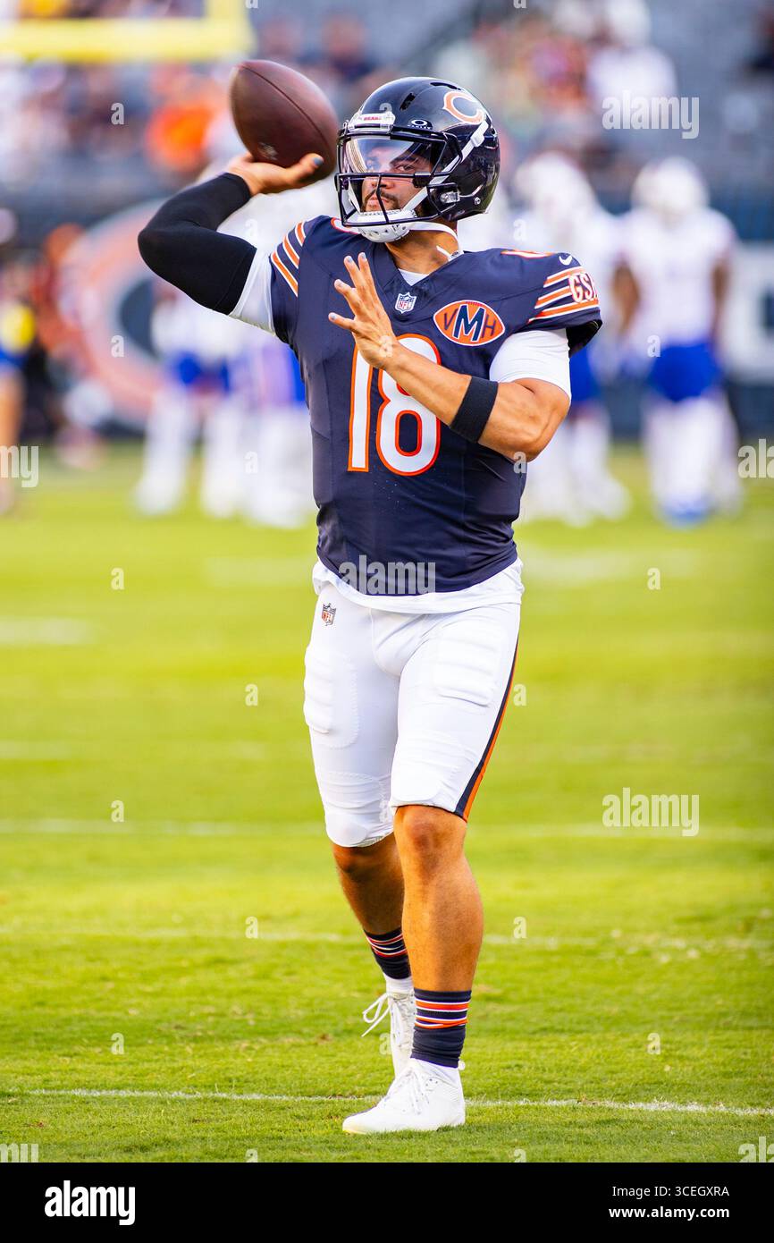 August 17, 2025: Chicago Bears Quarterback Caleb Williams (18) in ...