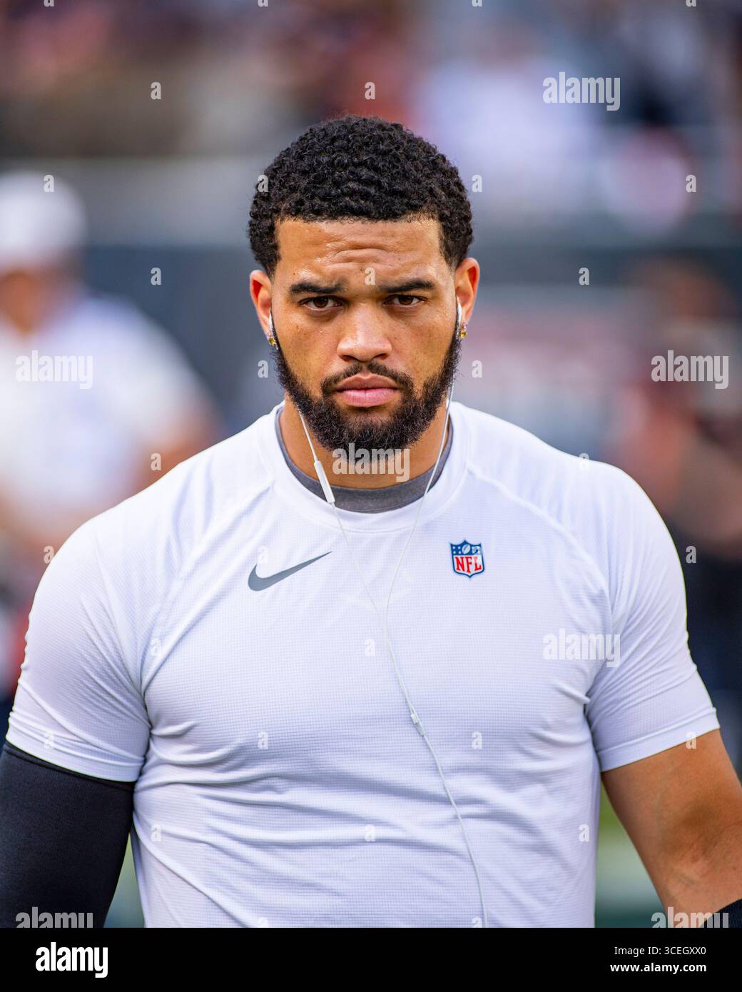 August 17, 2025: Chicago Bears Quarterback Caleb Williams (18) takes a ...