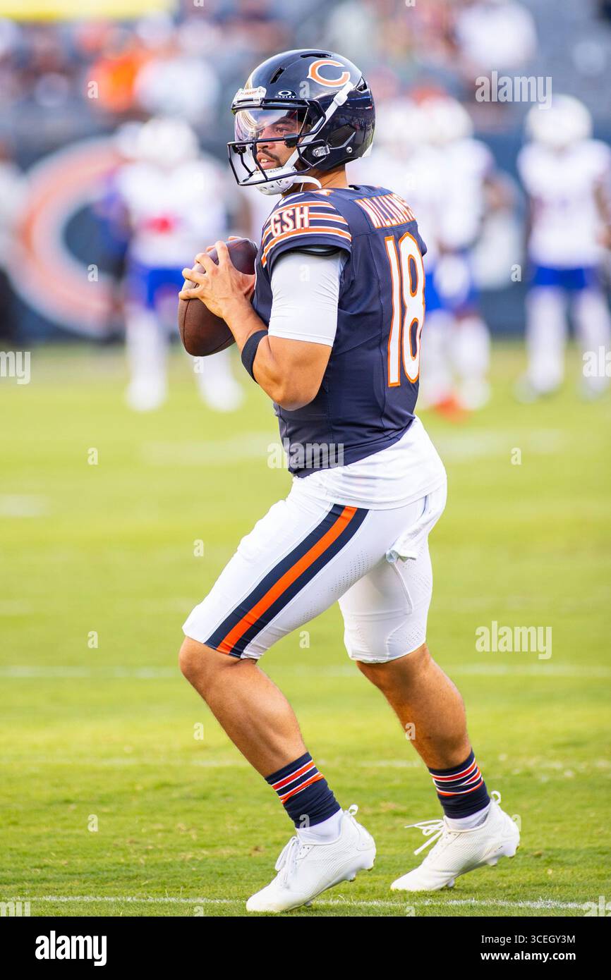 August 17, 2025: Chicago Bears Quarterback Caleb Williams (18) in ...