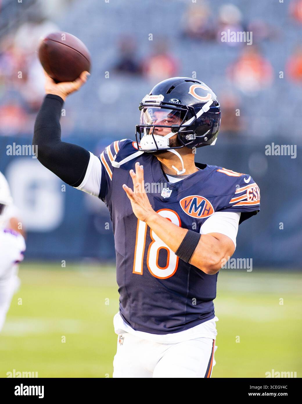 August 17, 2025: Chicago Bears Quarterback Caleb Williams (18) in ...