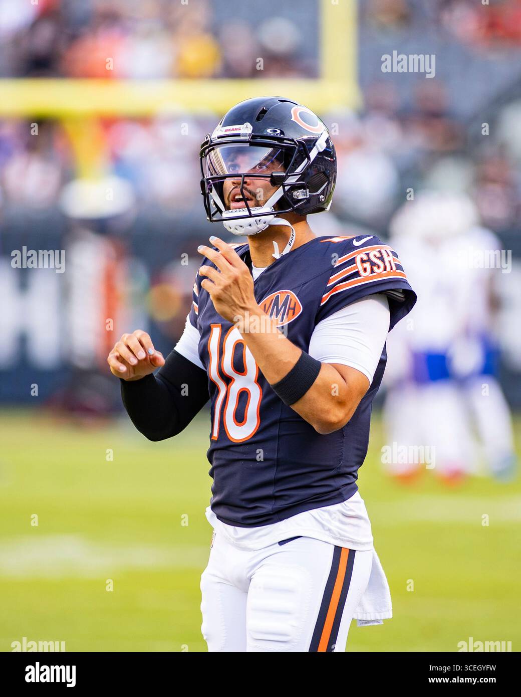 August 17, 2025: Chicago Bears Quarterback Caleb Williams (18) in ...