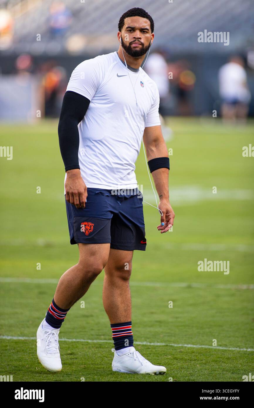 August 17, 2025: Chicago Bears Quarterback Caleb Williams (18) takes a ...
