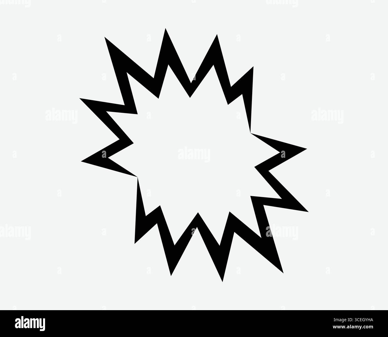 Explosion Icon Starburst Sign Expansion Explode Graphic Symbol ...