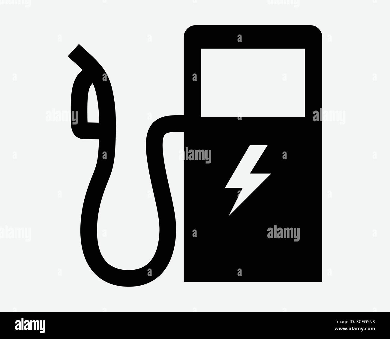 Ev charging station power Black and White Stock Photos & Images - Alamy
