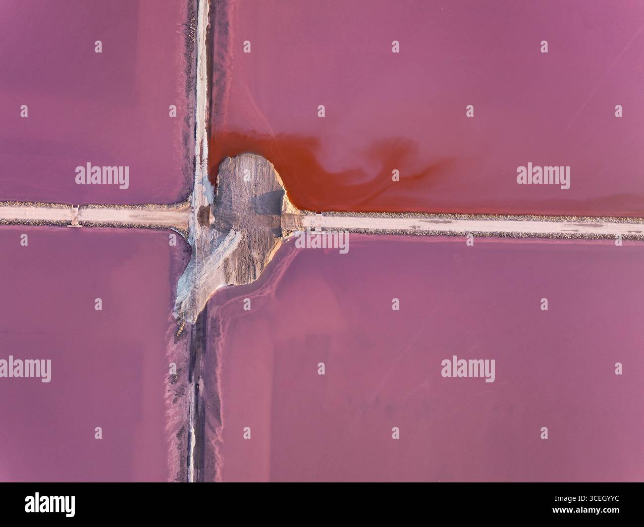 Aerial view wetlands ponds hi-res stock photography and images - Alamy