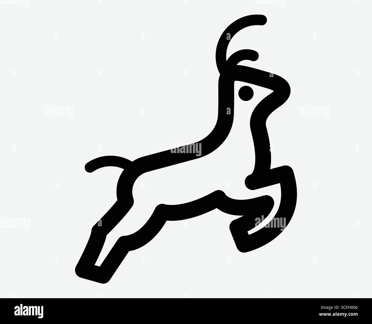 Reindeer wild animal Stock Vector Images - Alamy