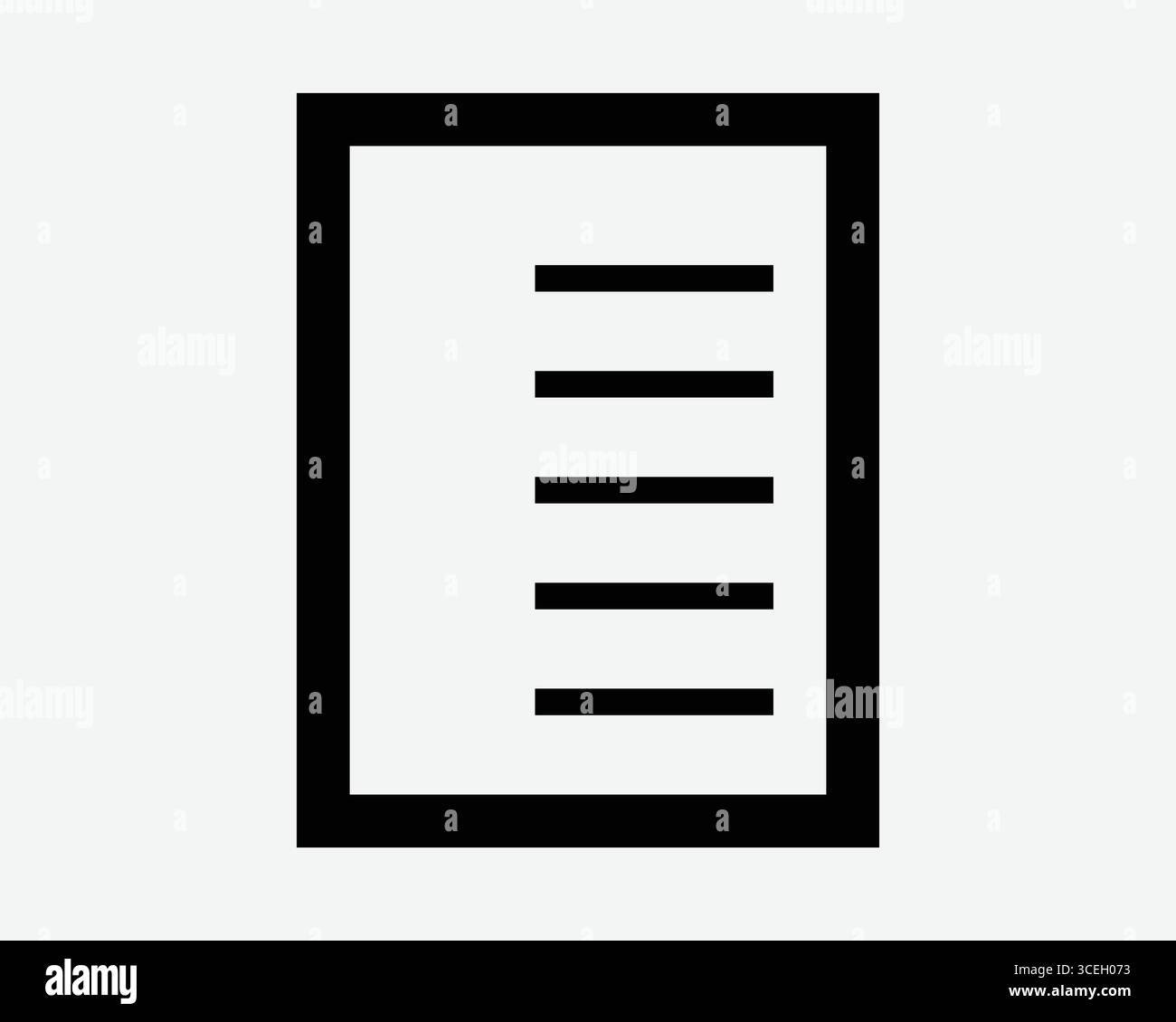 Survey report line icon Black and White Stock Photos & Images - Alamy