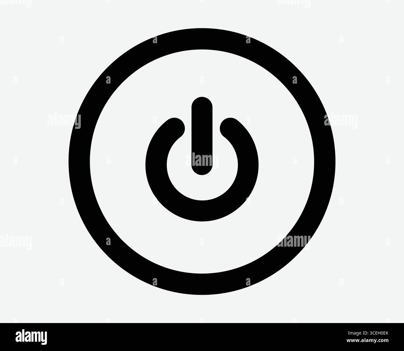 Shut down button icon Stock Vector Images - Alamy