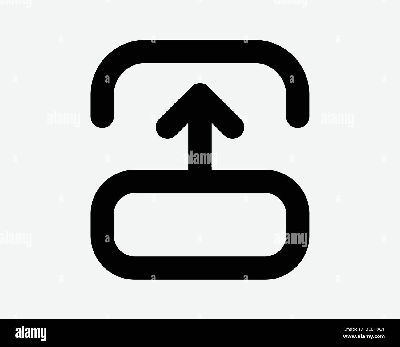 Slide Up Arrow Icon Slider Upward Position Upload Location Swipe Scroll ...