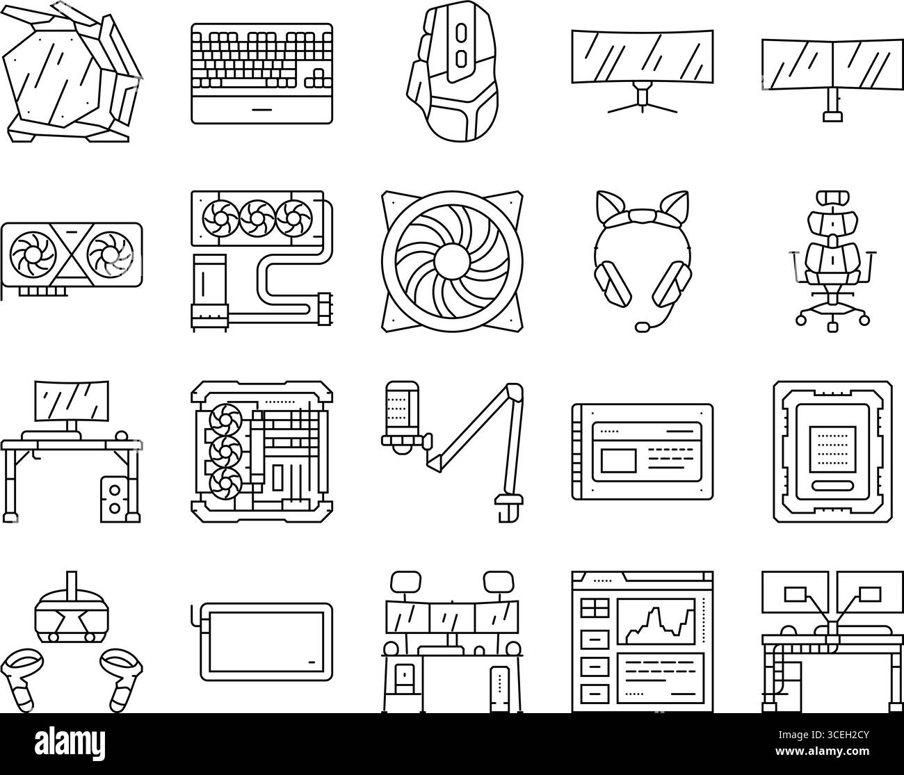 Gaming build Black and White Stock Photos & Images - Alamy