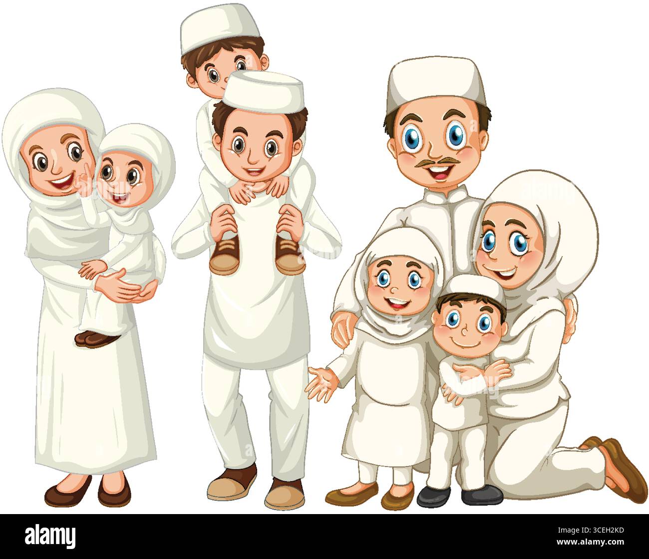 Illustrated daughter Cut Out Stock Images & Pictures - Alamy