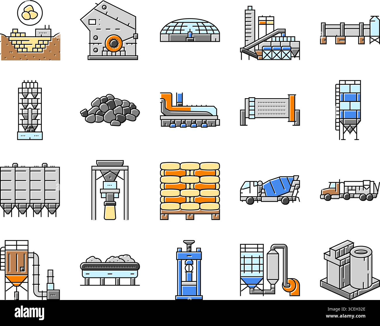 Gypsum illustrations Cut Out Stock Images & Pictures - Alamy