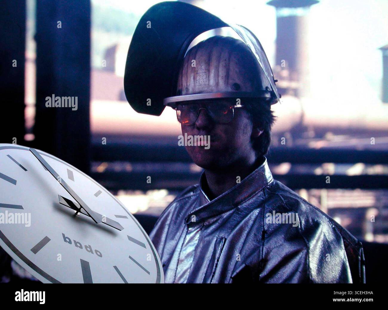 working time or working hours, clock showing the time at work working ...