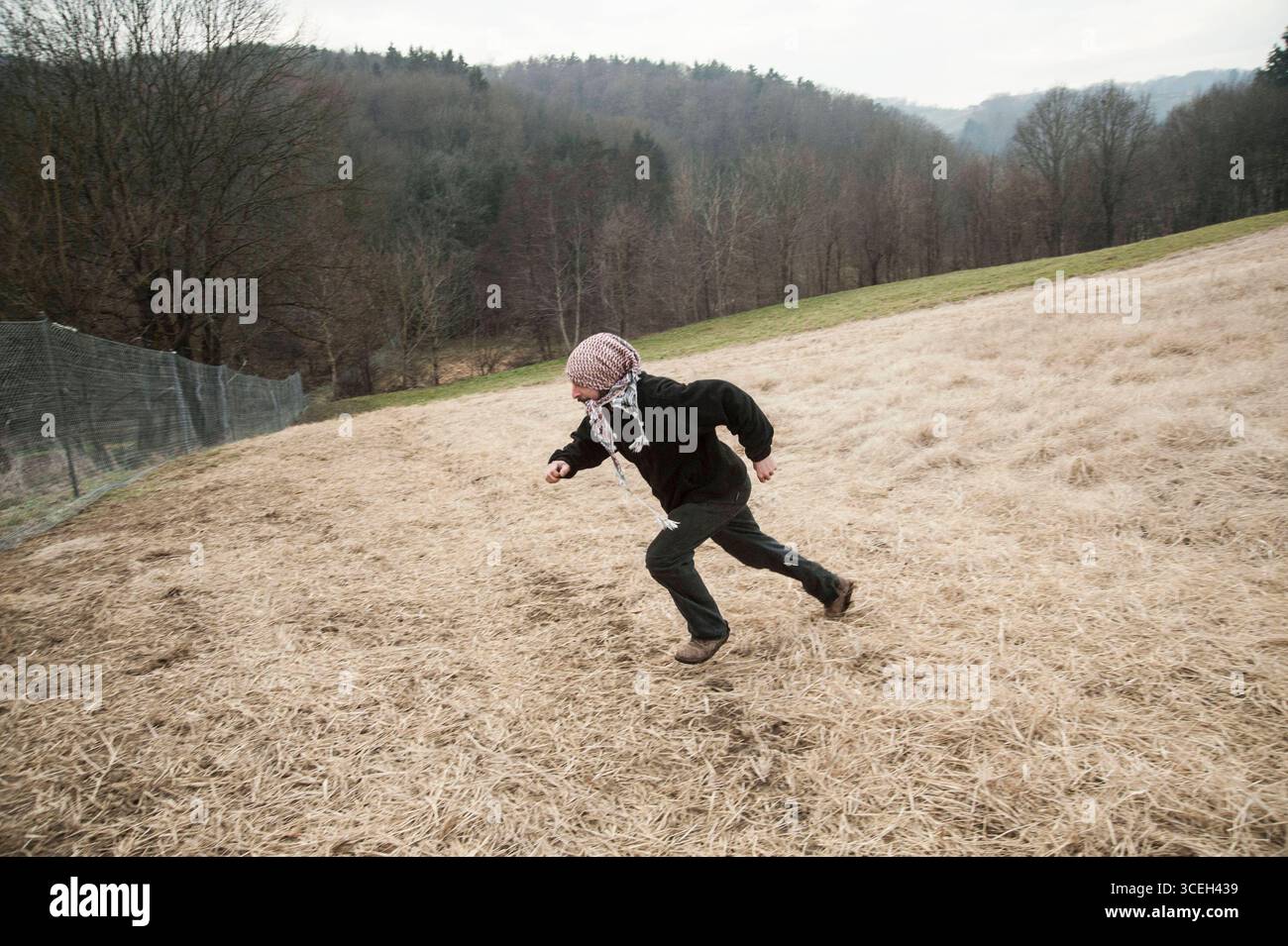running away as a way for dealing with problems, human psyche symbol ...