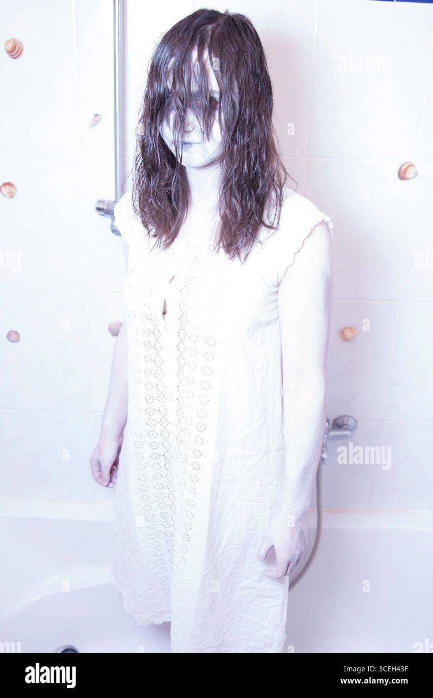 woman in fear and horror, anxiety disorder and panic attack woman in ...