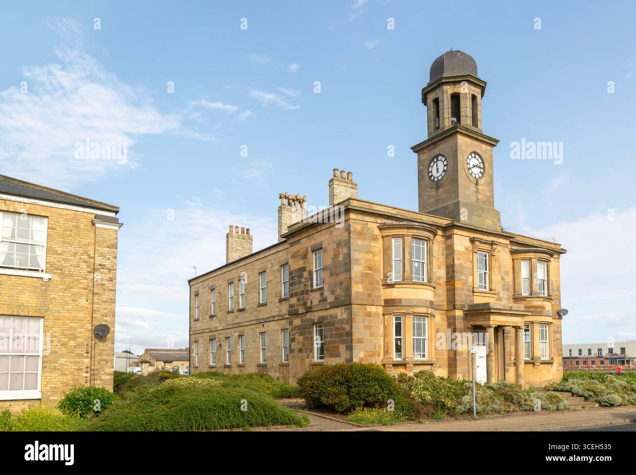 Hartlepool old dock office clock tower hi-res stock photography and ...