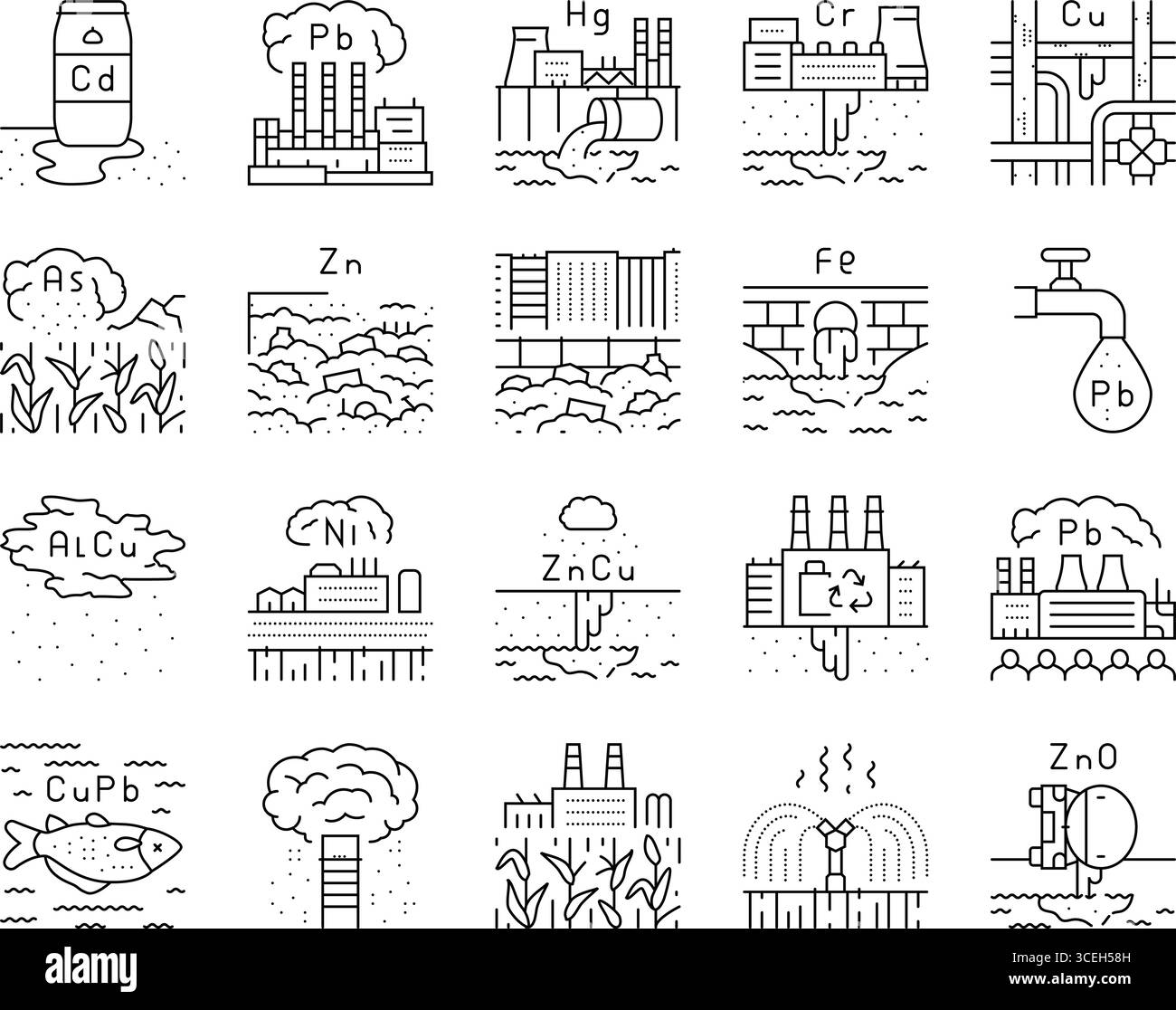 Mercury pollution environment Cut Out Stock Images & Pictures - Alamy