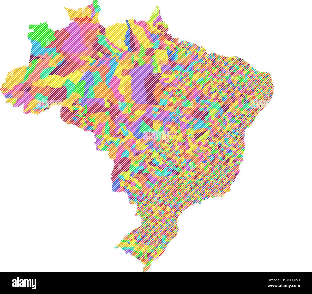 Shaded Brazil Map Illustration – Realistic Vector Cartography for ...